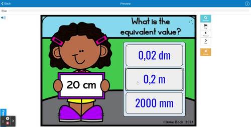 BOOM Cards: Metric Conversions (meters, liters, grams) by GroovyGarden
