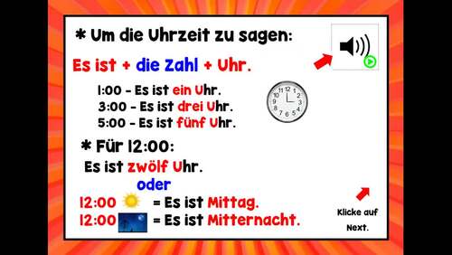 GERMAN TIME BOOM CARDS BUNDLE German Boom Cards Telling Time Die Uhrzeit