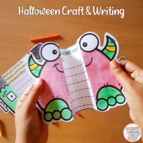 Halloween Writing Crafts | Halloween Writing Prompts | Halloween Activities
