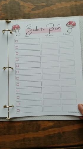 Homeschool Planner Mushroom Red Original Version by Sunshine and Clover 123