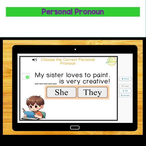Personal Pronouns Boom Cards | Digital Resource by Limes and Lemons