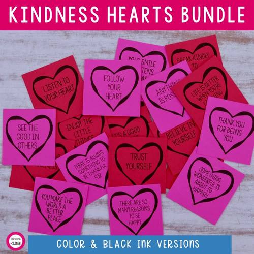 Kindness Hearts Bundle - Valentine's Day Kindness Activity | Positive ...