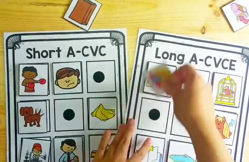 CVC and CVCE Sorting Activity by The Joy in Teaching | TPT