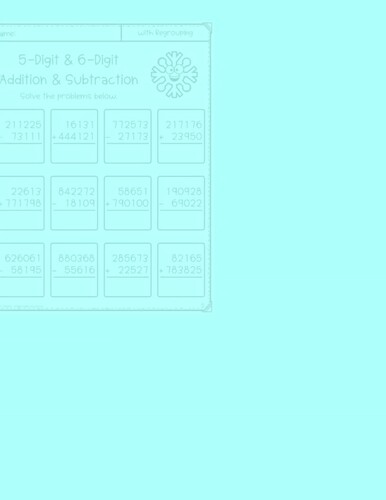Winter 5-Digit & 6-Digit Mixed Add and Subtract WITH Regrouping Worksheets