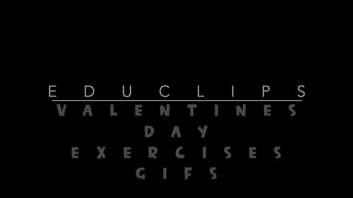 GIFs - Valentines Day Exercises - Animated Images - {Educlips} by Educlips