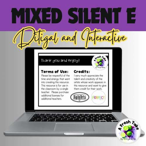 Digital Interactive Roll, Click, and Read - Mixed Silent E by A Fresh Take