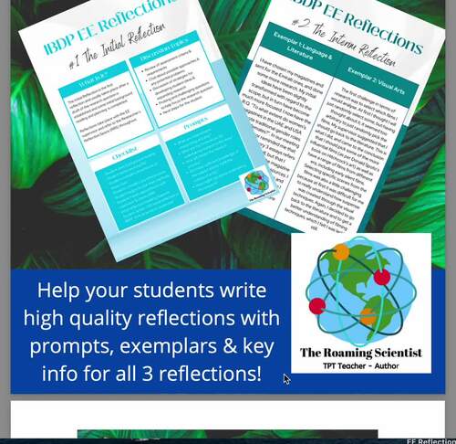 IBDP Extended Essay Reflection Guide & Scaffold for Students & Teachers