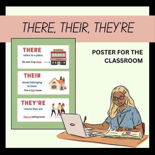 There, Their, They're Language Arts Homophones Bundle for 6th Grade