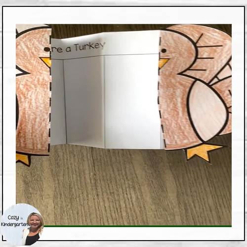 Thanksgiving Turkey Craft and Writing Project by Cozy in Kindergarten