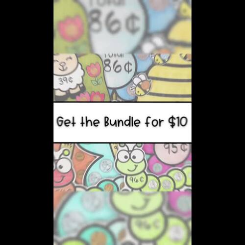 Flower Math Craft | Spring Counting Money (U.S. Coins) by Typically Techy