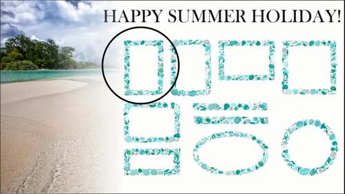 Seashell and Starfish Frames | Aquatic Borders | Summer School Activity ...