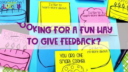 Printable Post-It Notes Reminders by Lucky Learning with Molly Lynch