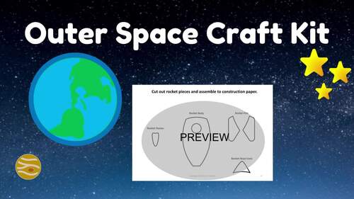 Outer Space Craft Kit: Planets & Rockets Matching Game (PreK-K) | TPT