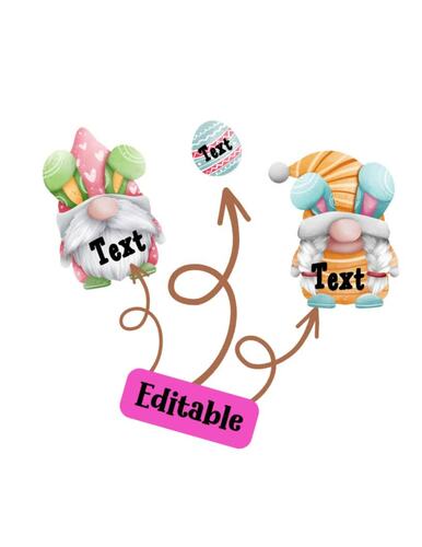 April Easter Bulletin Board Kit | There Is Gnome Bunny Like You | Editable