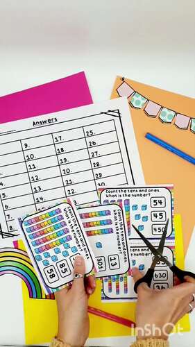 Place Value Hundreds Tens Ones Task Card Bundle 1st Grade 2nd Grade