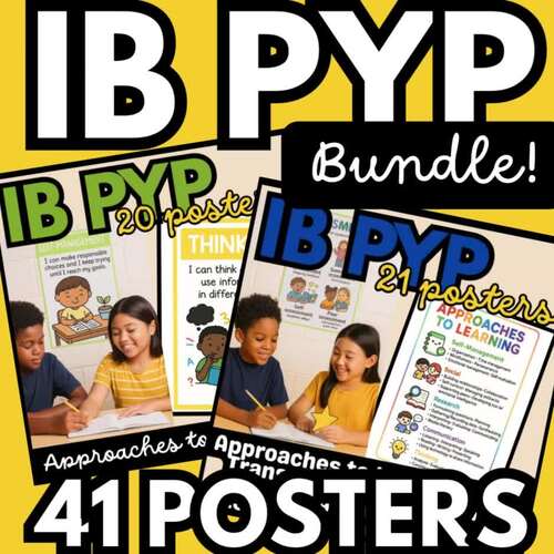 IB PYP Posters Bundle | Transdisciplinary, ATL, Key Concepts, Learner ...