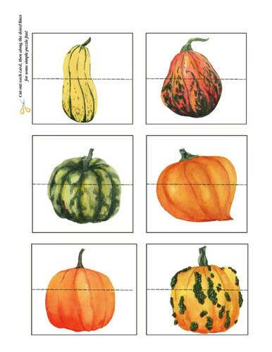 PUMPKIN Unit Study and Activity Pack, Kids 3-6 years old, Anatomy, Life ...