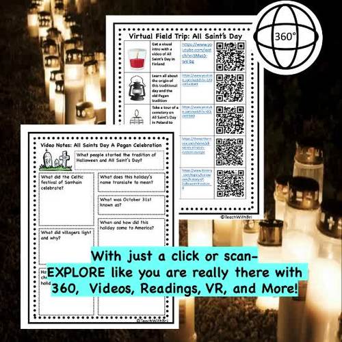 All Saints Day and Halloween Virtual Field Trip for Middle and High School