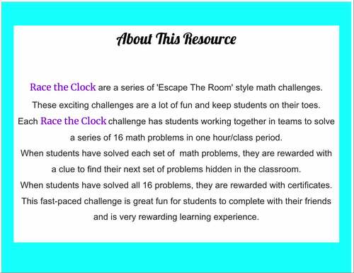 Race the Clock - Subtraction Within 20 by Laura's Little Treasures