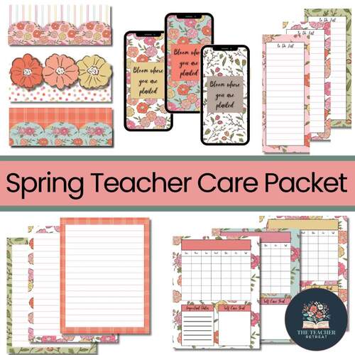 Spring Floral Themed Teacher Care Package by The Teacher Retreat