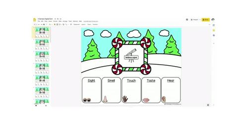 Five Senses Sorting Activity - Christmas Theme! | TpT