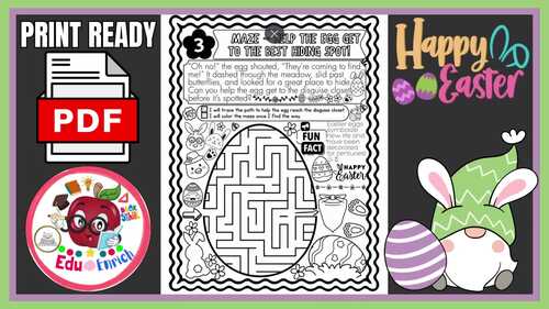 Disguise An Egg | Its Not An Egg | Easter-Themed Worksheet by EduEnrich