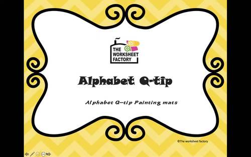 KG Alphabet Q-Tip Painting Mats | Q-Tip Letter Painting Alphabet ...