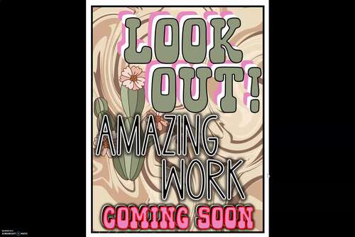 Western Coffee Shop Amazing Work Coming Soon Posters | TPT