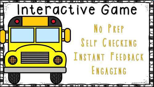 Digital Parts of Speech Sort Build a Bus - Nouns, Adjectives, and Verbs