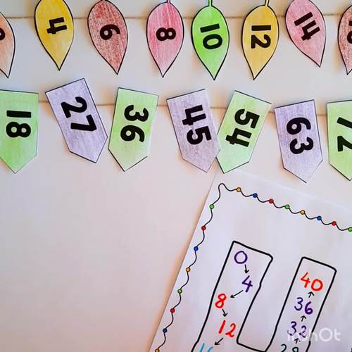 Creative Skip Counting Activities - Differentiated Cut & Paste Worksheets