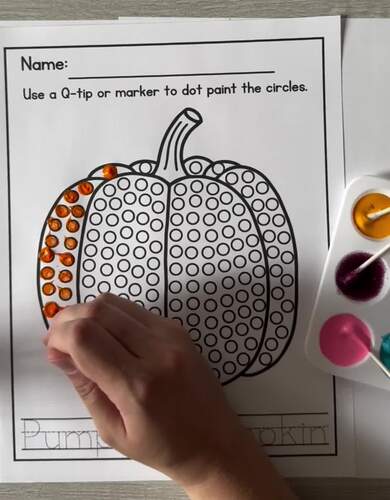 Holiday Q-Tip Dot Art Painting Bundle - Fine Motor Skills - Art ...