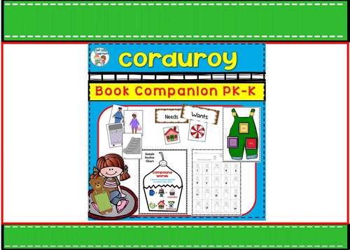Corduroy Book Study Unit and Activities for PreK and Kindergarten