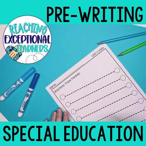 Special Education Pre-Writing Notebook | TPT