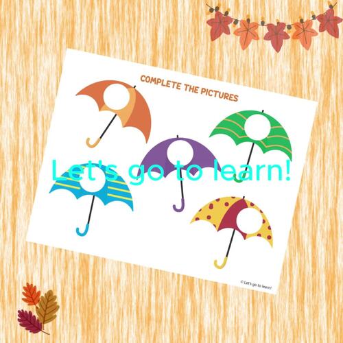 Fall Cut & Glue Worksheets, Autumn Activity Pack, Cutting Practice ...