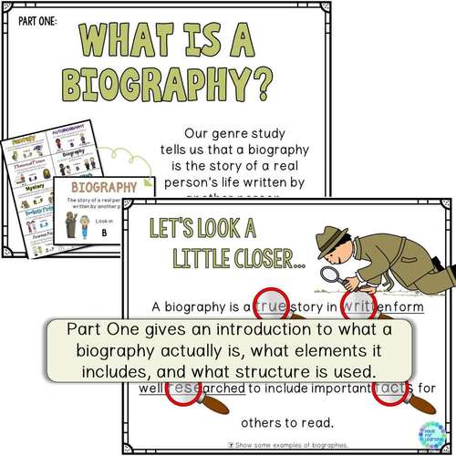 Biography Lesson for Library, Genre Elements, Dewey Decimal System ...