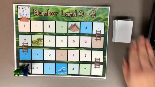 Math Center: Subitizing 0 - 5 Board Game | PreK, K | Math Station ...