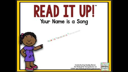 Your Name Is A Song Read Aloud Activities by Kindergarten Smorgasboard