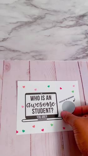 Class Reward - Scratch Off Postcards by The Sassy Math Teacher | TPT