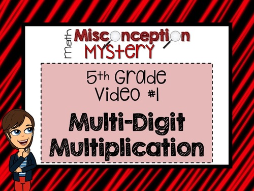 FREEBIE | 5th Grade Math Mystery | #1: Multiplication | DISTANCE LEARNING