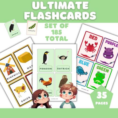 Ultimate Flashcard and Matching Game Set | Pre-K & Homeschool ...