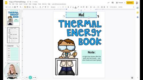 Thermal Energy Science Unit, Google Classroom by Poet Prints Teaching