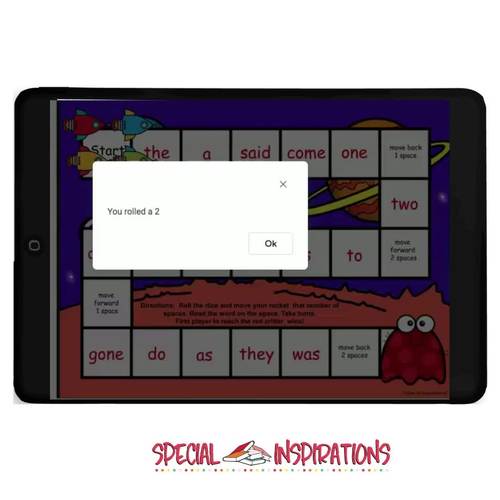 Red Words/Sight Words Board Game! | Science of Reading | Google Slides™