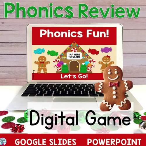 Phonics Gingerbread Digital Game for Google Slides and PPT by Leigh's ...