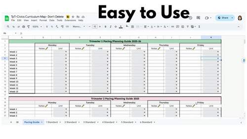Editable High School Civics Curriculum Map (Template with 2021 MN ...