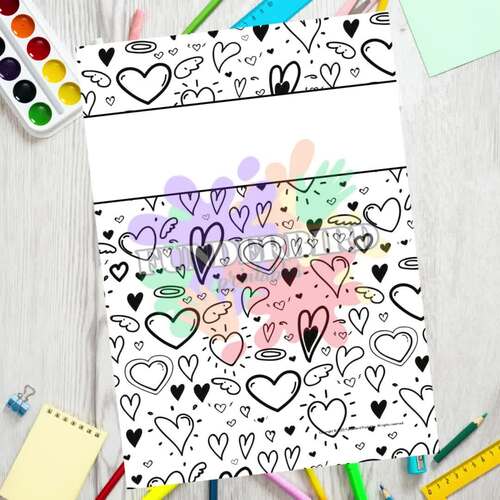 Valentine Coloring Page | Be My Valentine | Digital Download ...
