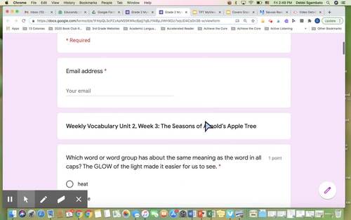 Grade 2 MyView Literacy Unit 2 Week 3 Google Forms Assessment Practice