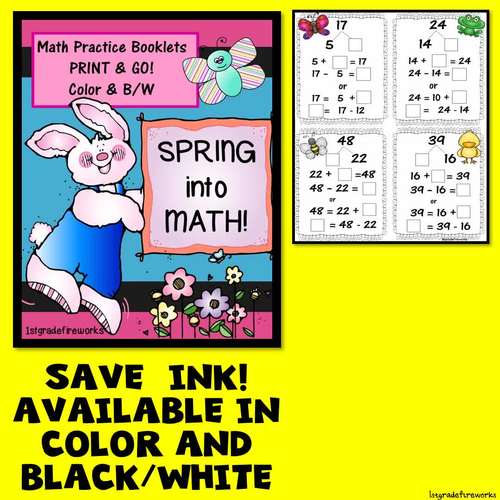 SPRING into MATH by 1stgradefireworks | TPT