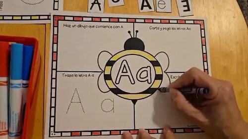 Las vocales- Frayer Model. Vowel activity in Spanish by Kidscanlearnschool