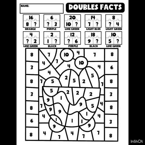 Halloween Math Bundle | Doubles, Near Doubles, Teen Numbers & Parts of 10