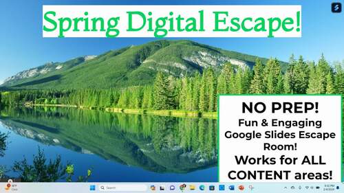 Spring Digital Escape Room Activity Middle or High School After State ...